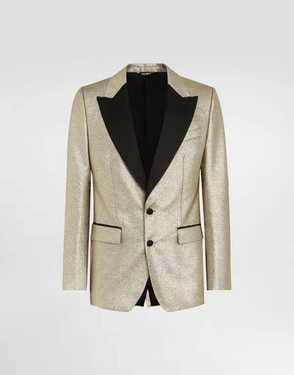 Dolce & Gabbana Single-breasted Lamé Jacquard Tuxedo Jacket