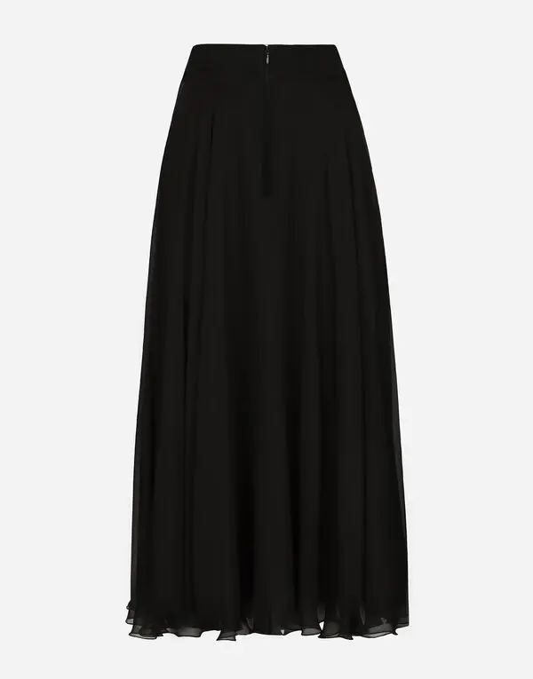 Dolce & Gabbana Silk Chiffon Circle Skirt