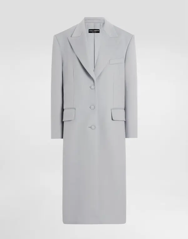 Dolce & Gabbana Oversize Single-breasted Cashmere Baize Coat