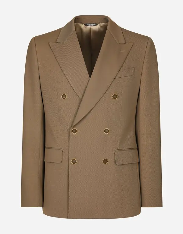 Dolce & Gabbana Double-breasted Technical Gabardine Jacket