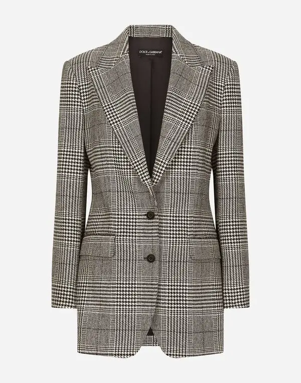 Dolce & Gabbana Single-breasted Glen Plaid Jacket - Multicolor