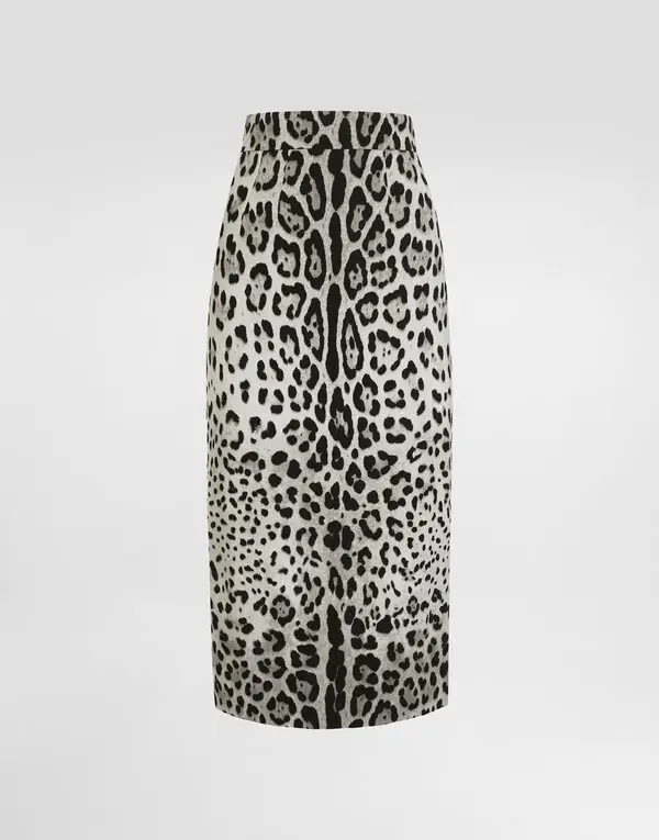 Dolce & Gabbana Leopard Pencil Skirt - Print