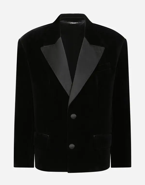 Dolce & Gabbana Oversize Single-breasted Velvet Jacket