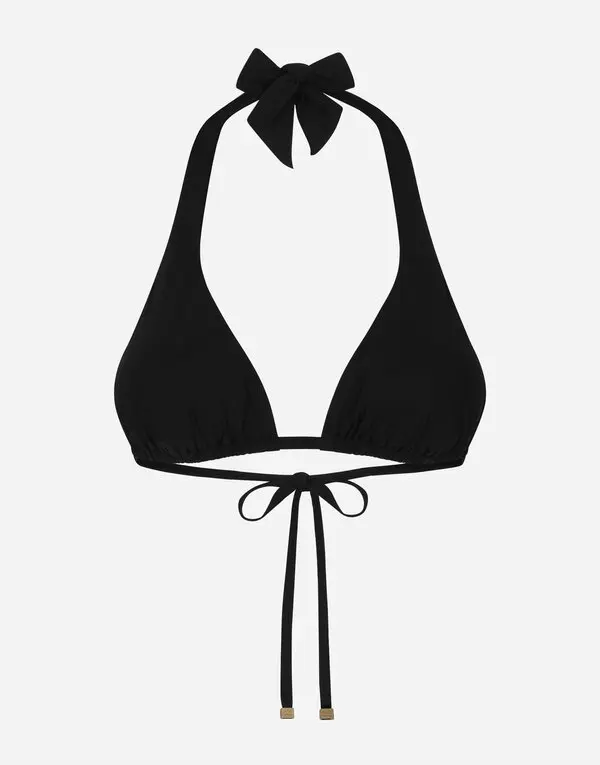 Dolce & Gabbana Padded Triangle Bikini Top - Black