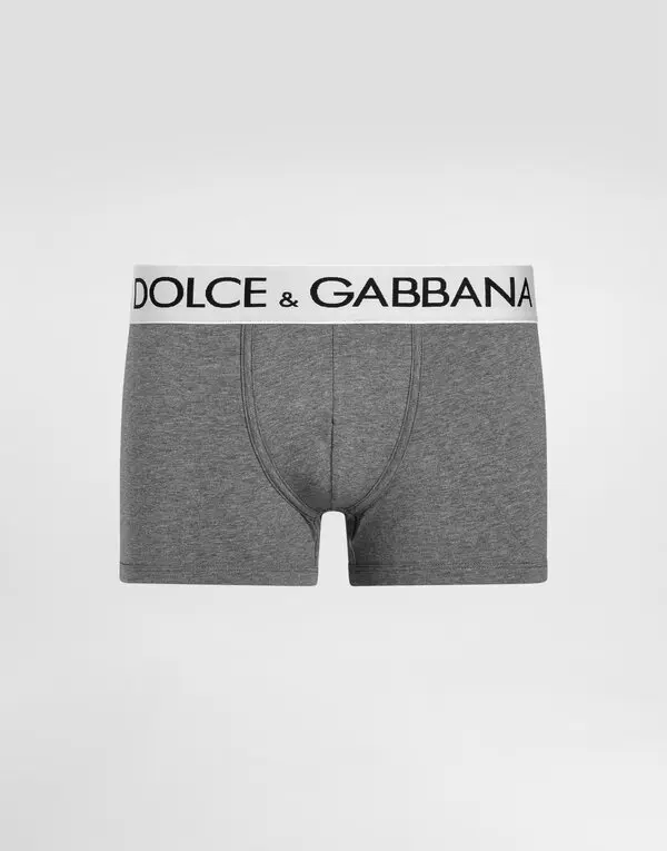 Dolce & Gabbana Two-way Stretch Cotton Boxers - Grey