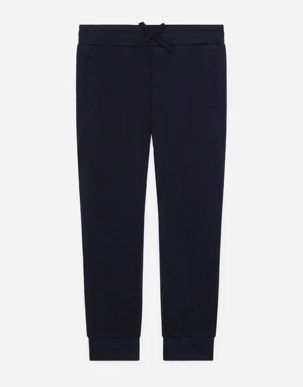 Dolce & Gabbana Jersey Jogging Pants With Plate Logo