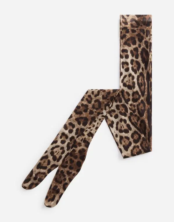 Dolce & Gabbana Leopard Print Tights