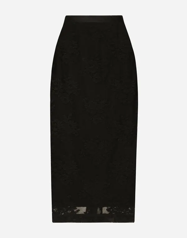 Dolce & Gabbana Chantilly Lace Pencil Skirt