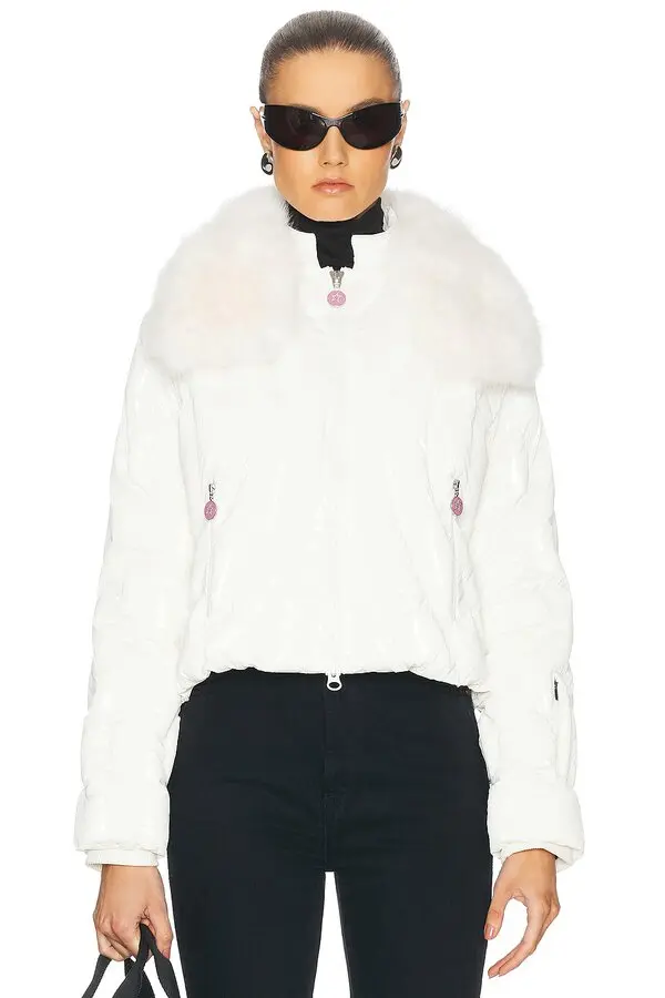 Perfect Moment Carving Quilted Jacket - Snow White