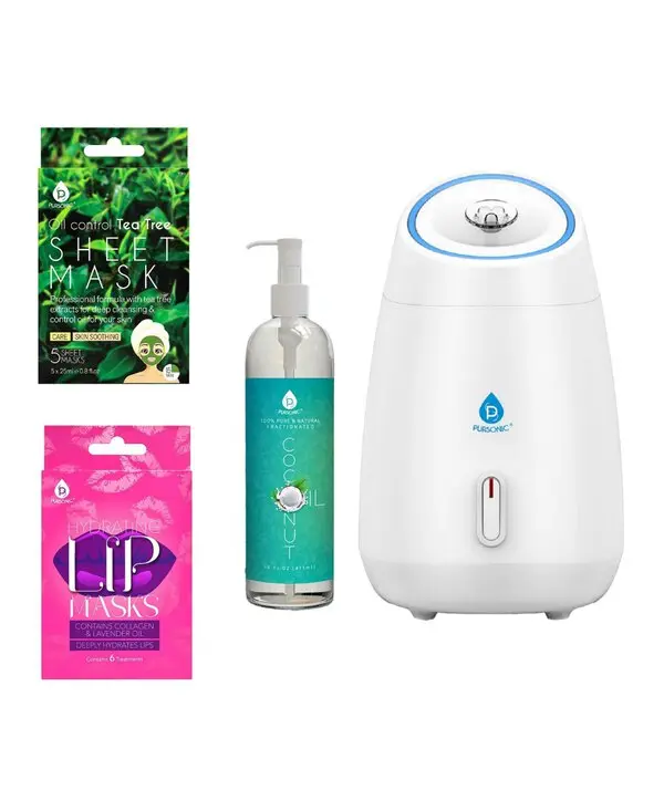 PURSONIC Hydration Heroes Bundle: Ultimate Lip & Skin Care Set - White