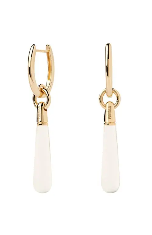 PDPAOLA Rock Crystal Jupiter Hoop Earring
