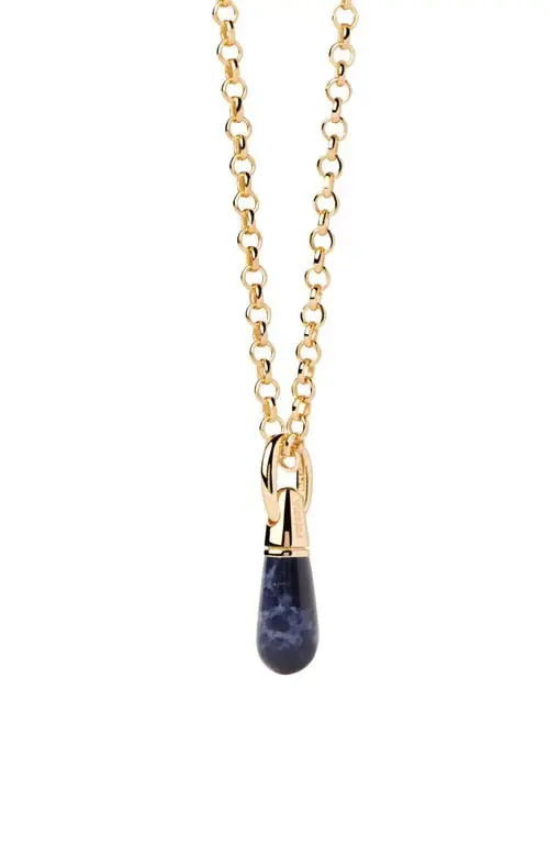 PDPAOLA Gemstone Drop Pendant