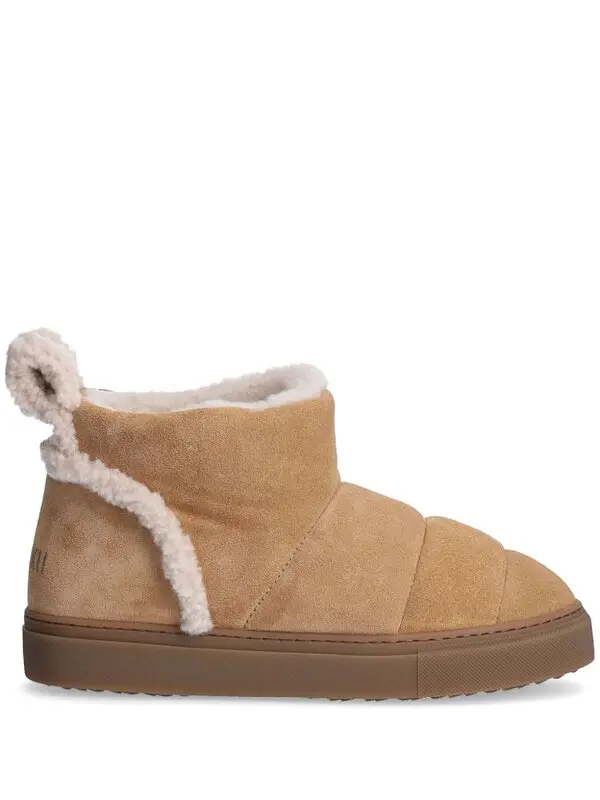 Inuikii Suede Ankle Boots - Brown