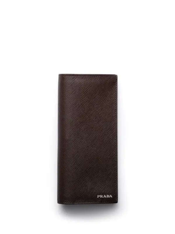 Prada Saffiano Leather Wallet - Brown