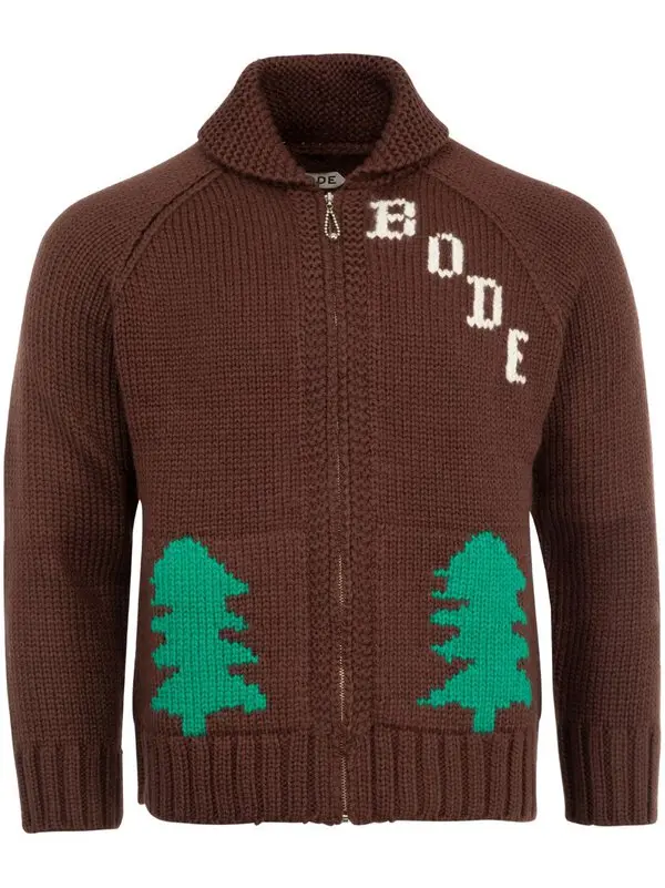 BODE Fir Jacquard Cardigan