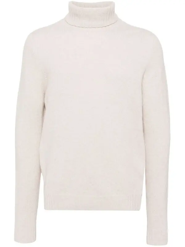 John Smedley Roll-neck Jumper - Neutrals