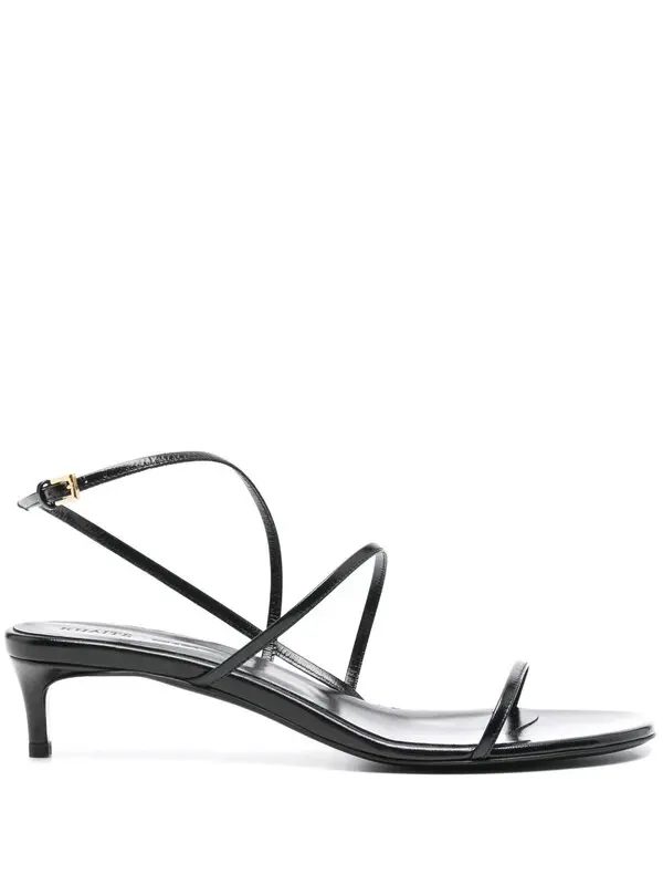 Khaite 35mm Loop Sandals - Black