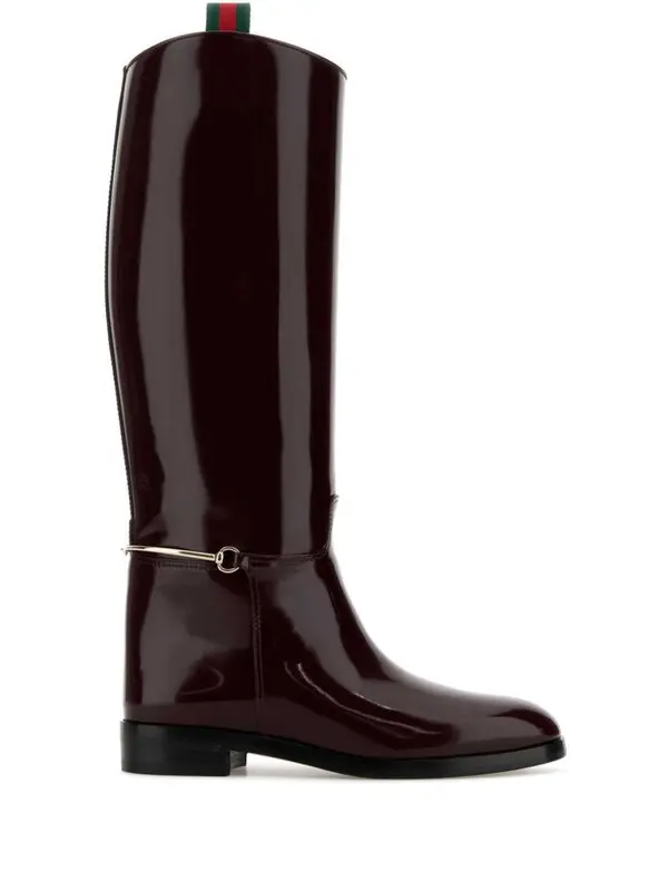 Gucci Horsebit Boots - Red