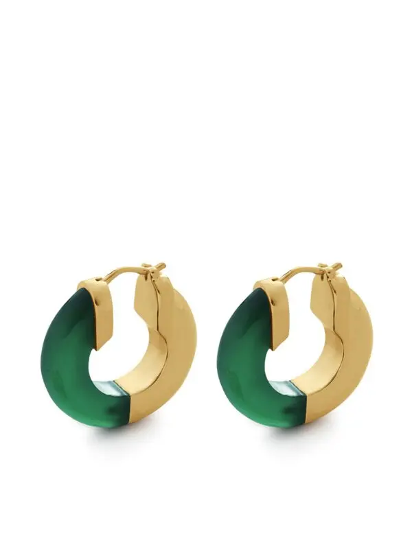 Monica Vinader 18kt Yellow Kate Young Small Hoop Earrings