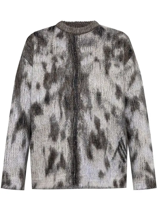 Attico Jacquard-knit Sweater - Grey