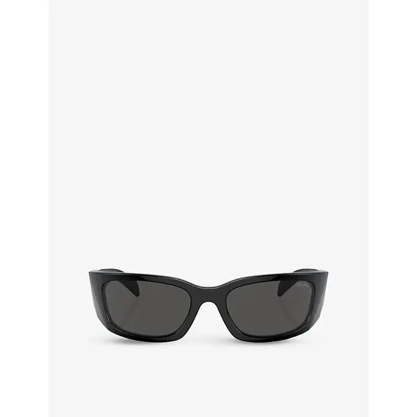 Prada Pr A14s Butterfly-frame Acetate Sunglasses - Black