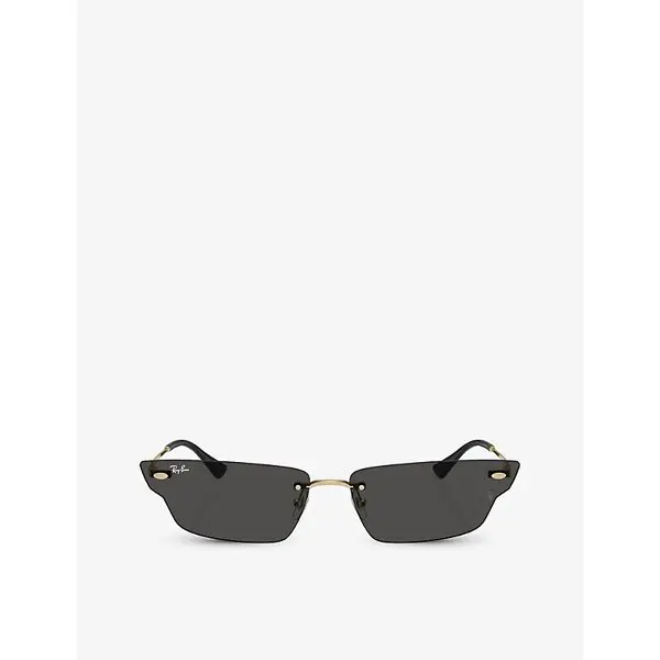 Ray-ban Irregular-frame Sunglasses - Gold