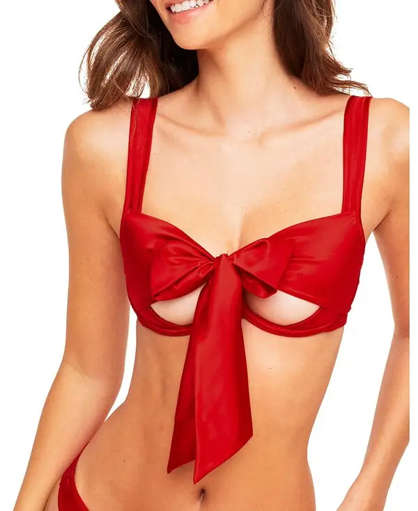 ADORE ME Gynger Unlined Quarter Cup Bra - Dark Red