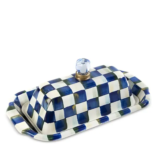 MACKENZIE-CHILDS Royal Check Butter Box - No Color