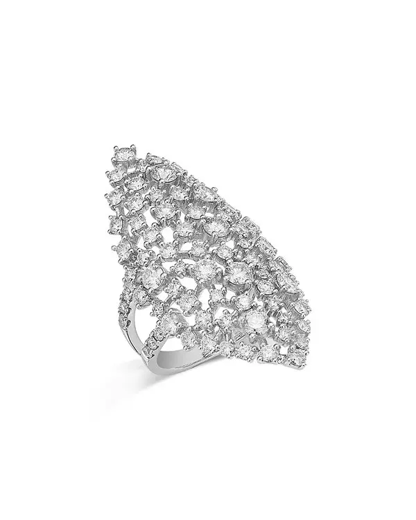 Bloomingdale'S 14k Gold 3.5 Tcw Diamond Statement Ring