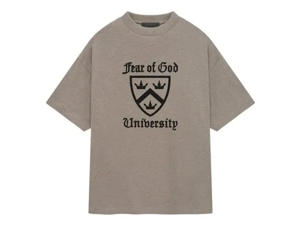 Fear Of God Essentials Heavy Crewneck Sweatshirt Tee Shirt - Heather Gray