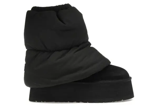 UGG Classic Mini Dipper Puffer Boots - Black