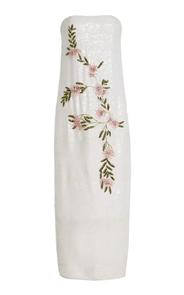 Staud Casey Embellished Sequined Maxi Dress