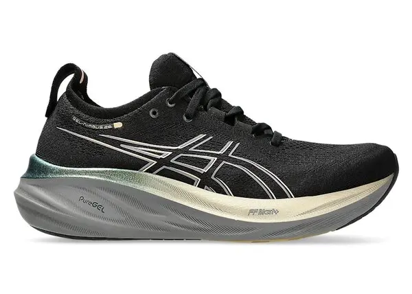 Asics Gel-nimbus 26 Platinum Sneakers - Black/champagne