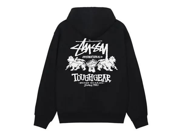 StÜssy Tough Gear International Hoodie - Black