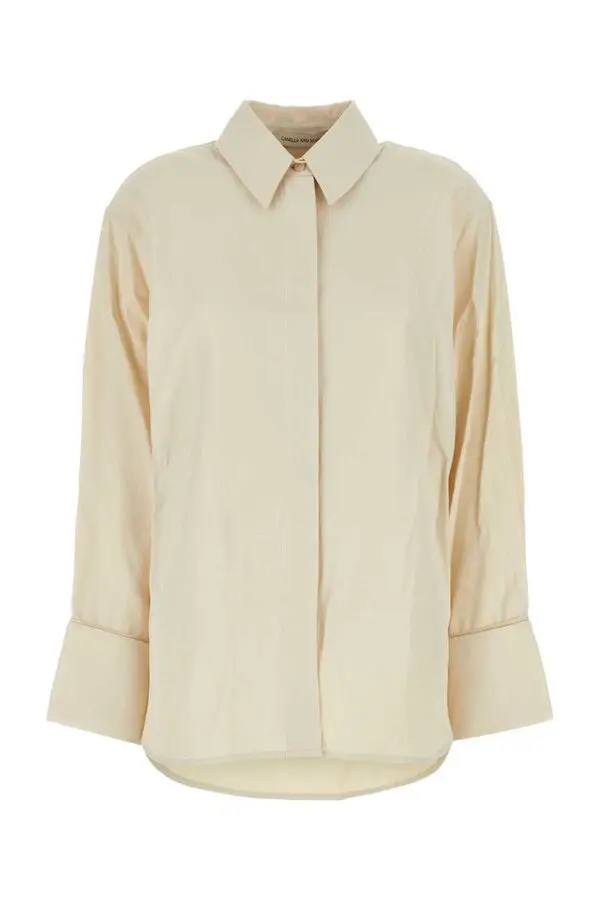 Camilla And Marc Cipher Oversized Shirt - Beige O Tan
