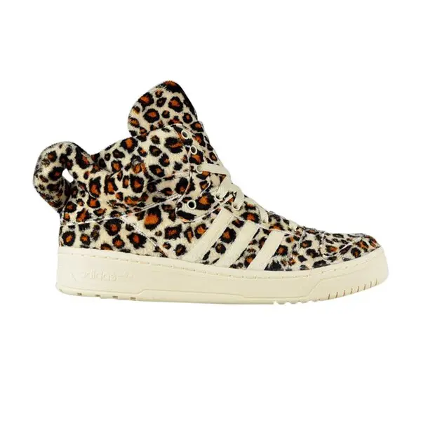 Adidas Jeremy Scott Leopard Tail High-top Sneakers