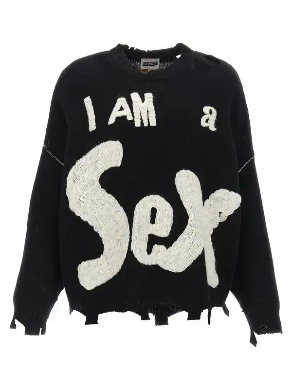 Saint Mxxxxxx I Am' Sweater In Black - 30% Off | Editorialist