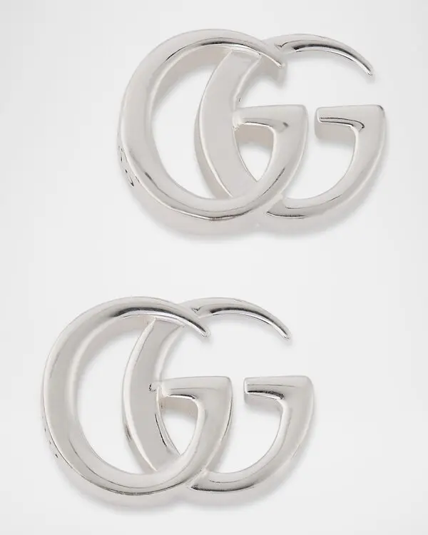 Gucci Gg Marmont Stud Earrings - Sterling Silver