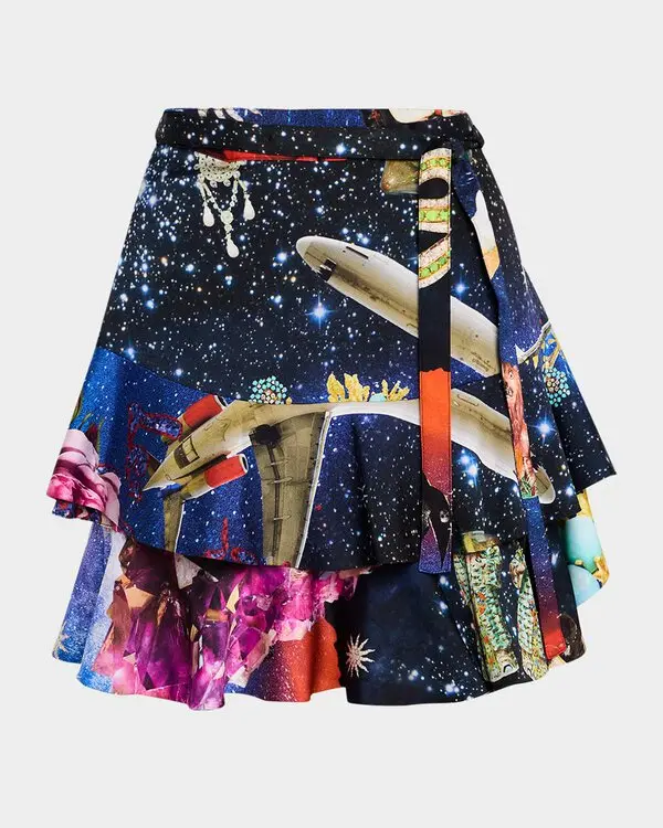 Libertine Starry Night Redux Mini Wrap Skirt