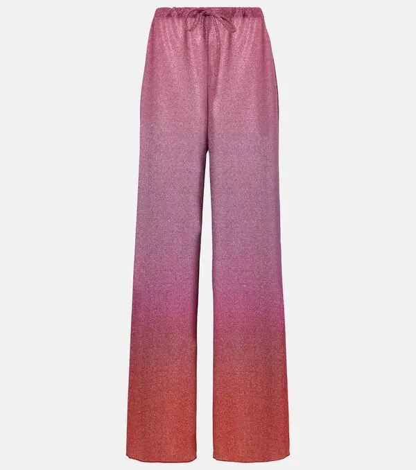 Oseree Lumière Lamé Wide-leg Pants - Multicoloured