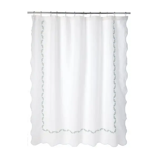 MATOUK Daphne Linen Shower Curtain - Bluebell