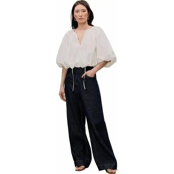 Rebecca Taylor Priya Bubble Top - Milk