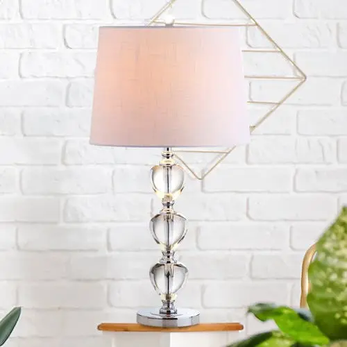 JONATHAN Y Cole Crystal Led Table Lamp