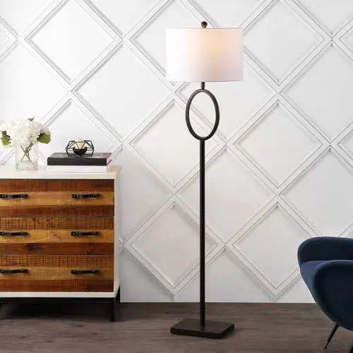 JONATHAN Y April Metal Modern Contemporary Led Floor Lamp - Oil Rubbed Bronze