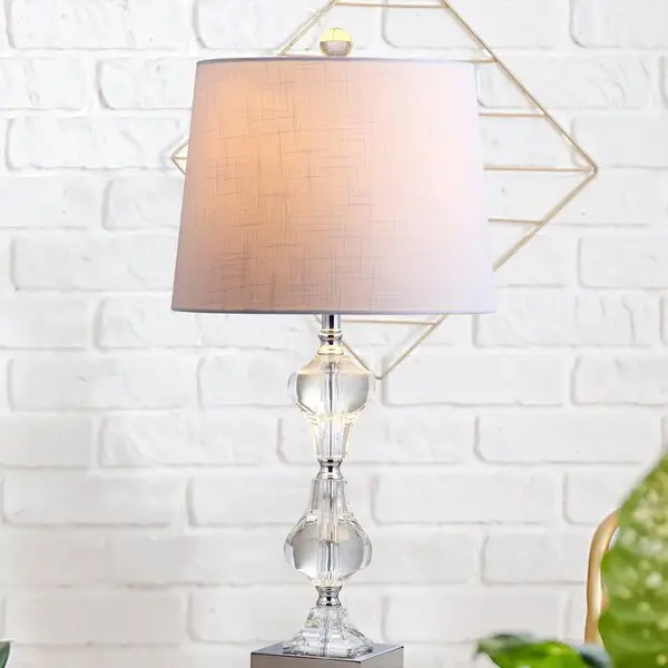 JONATHAN Y Chloe Crystal Led Table Lamp