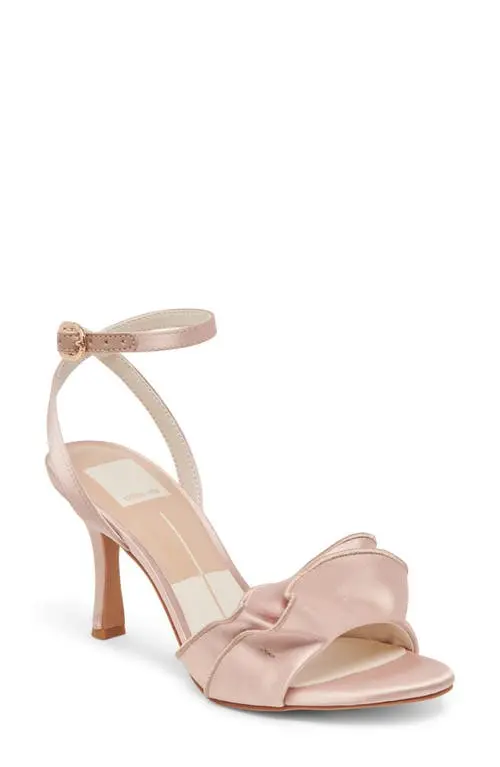Dolce Vita Lunete Ankle Strap Sandal - Lt Blush Satin