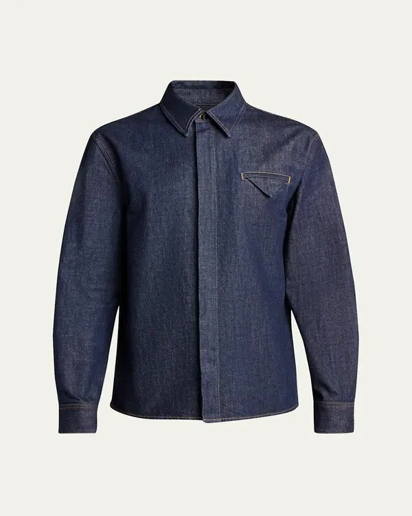 Bottega Veneta Soft Denim Button-down Shirt