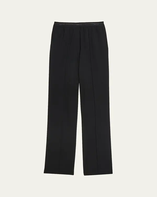 Helmut Lang Logo Waistband Car Trousers - Black