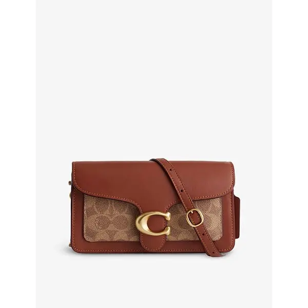 Coach Tabby Chain Leather Clutch