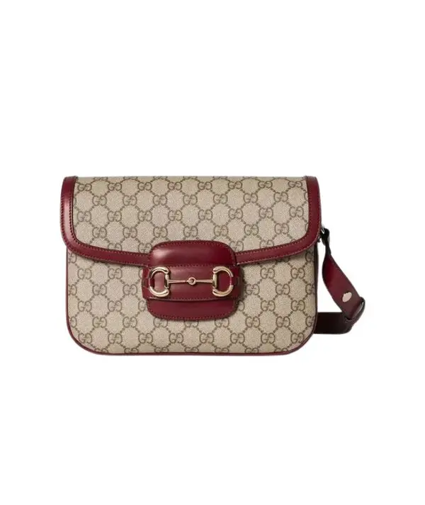 Gucci Horsebit 1955 Soft Medium Shoulder Bag - Bordeaux